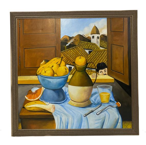 Fernando Botero | Still Life in Front of Window | MutualArt