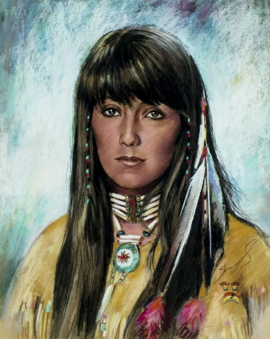 Budd Sherrick | Portrait of Indian Woman - Dawanna (Circa 1996) | MutualArt
