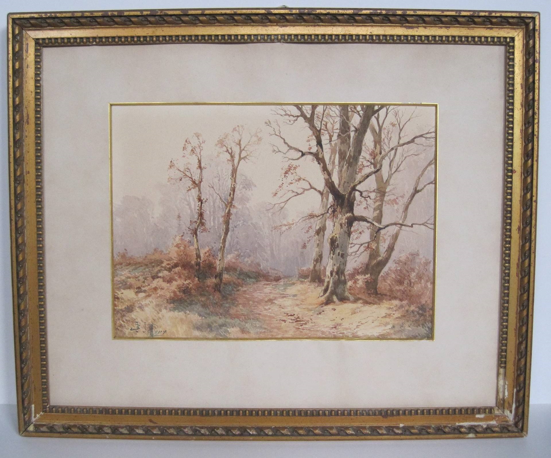 Barbizon School, 19th Century | Watercolor in the taste of the Barbizon ...
