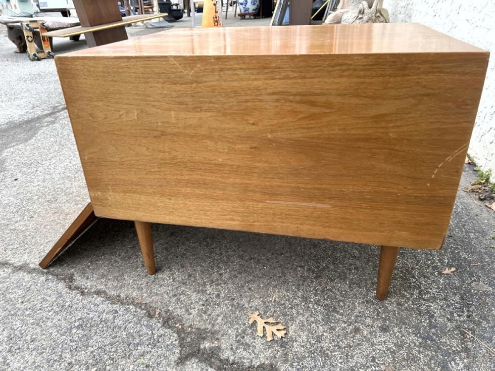 Herman Miller | Herman Miller Style Drop Front Side Table. Modified ...