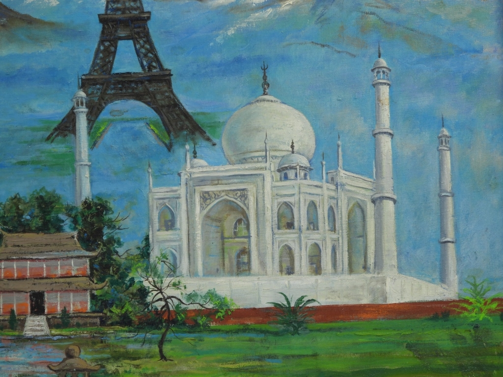 Steven Cryan | Folk Naive Airforce Veteran Painting (1962) | MutualArt