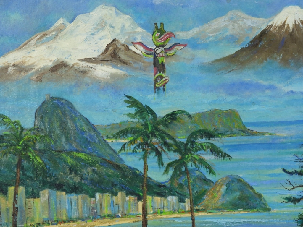 Steven Cryan | Folk Naive Airforce Veteran Painting (1962) | MutualArt