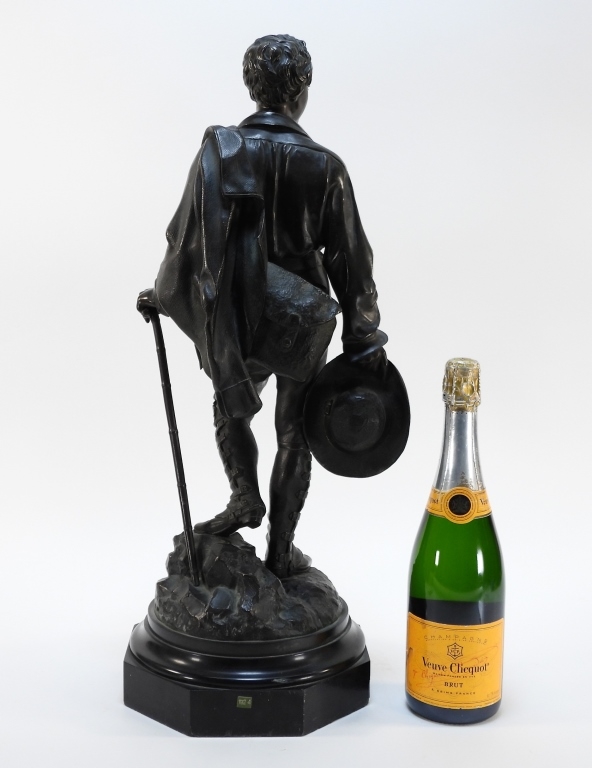 Célestin Anatole Calmels | Bronze Sculpture of a Boy | MutualArt