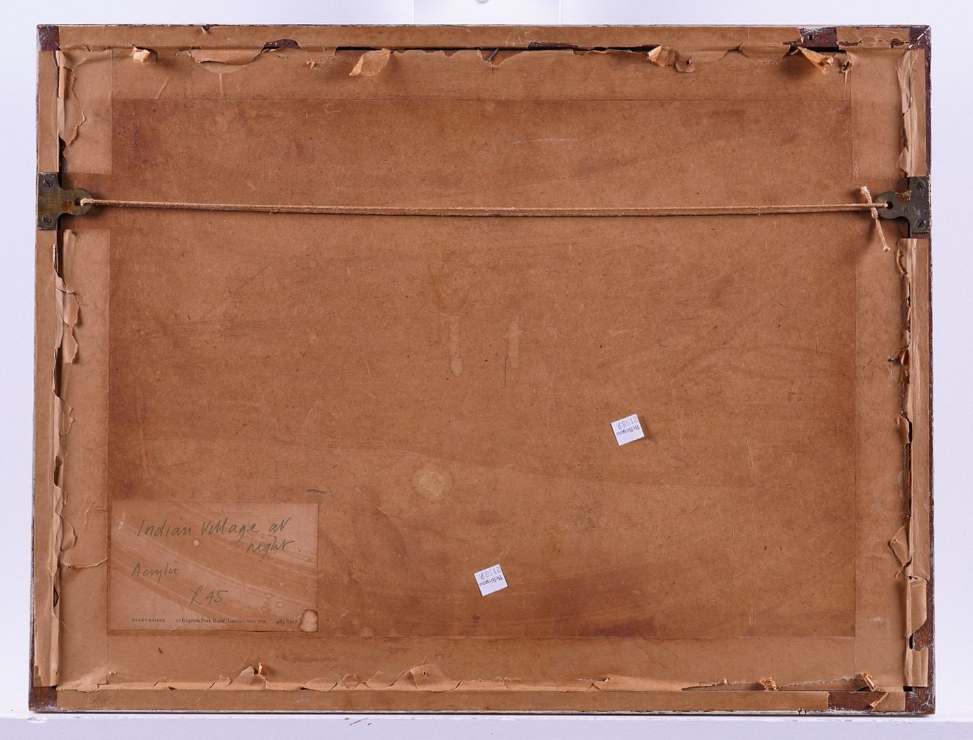 Harry Baines | Indian village at night | MutualArt