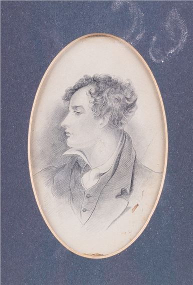 George Henry Harlow | Portrait of Lord Byron | MutualArt