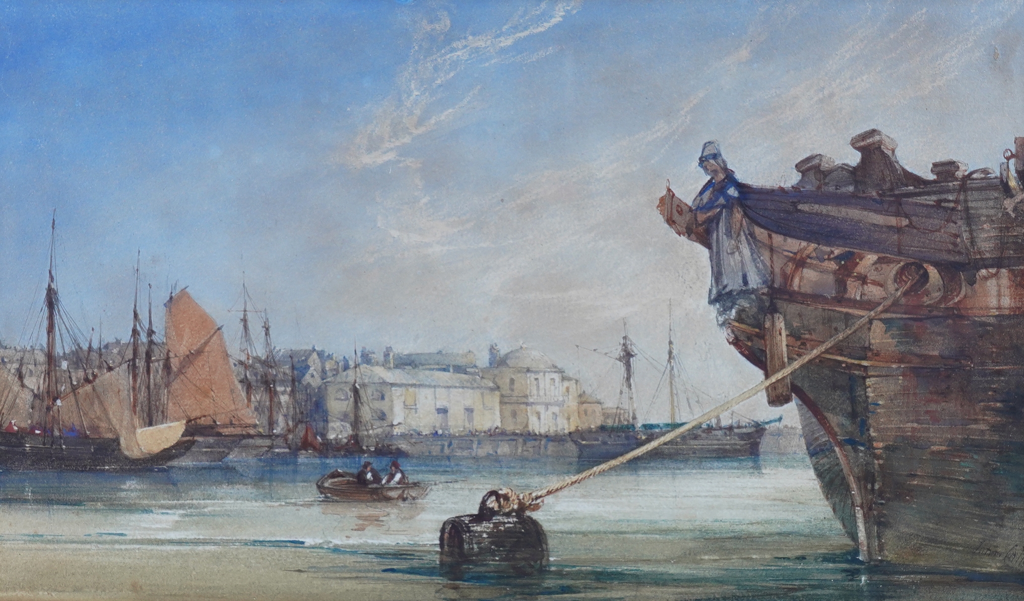 John Callow | Boats in a harbour | MutualArt