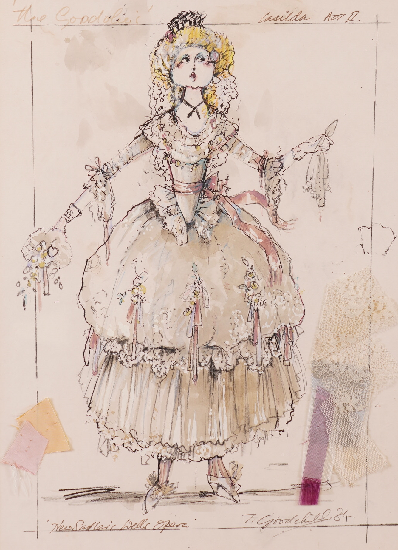 Tim Goodchild | Costume design for Casilda in The Gondoliers | MutualArt
