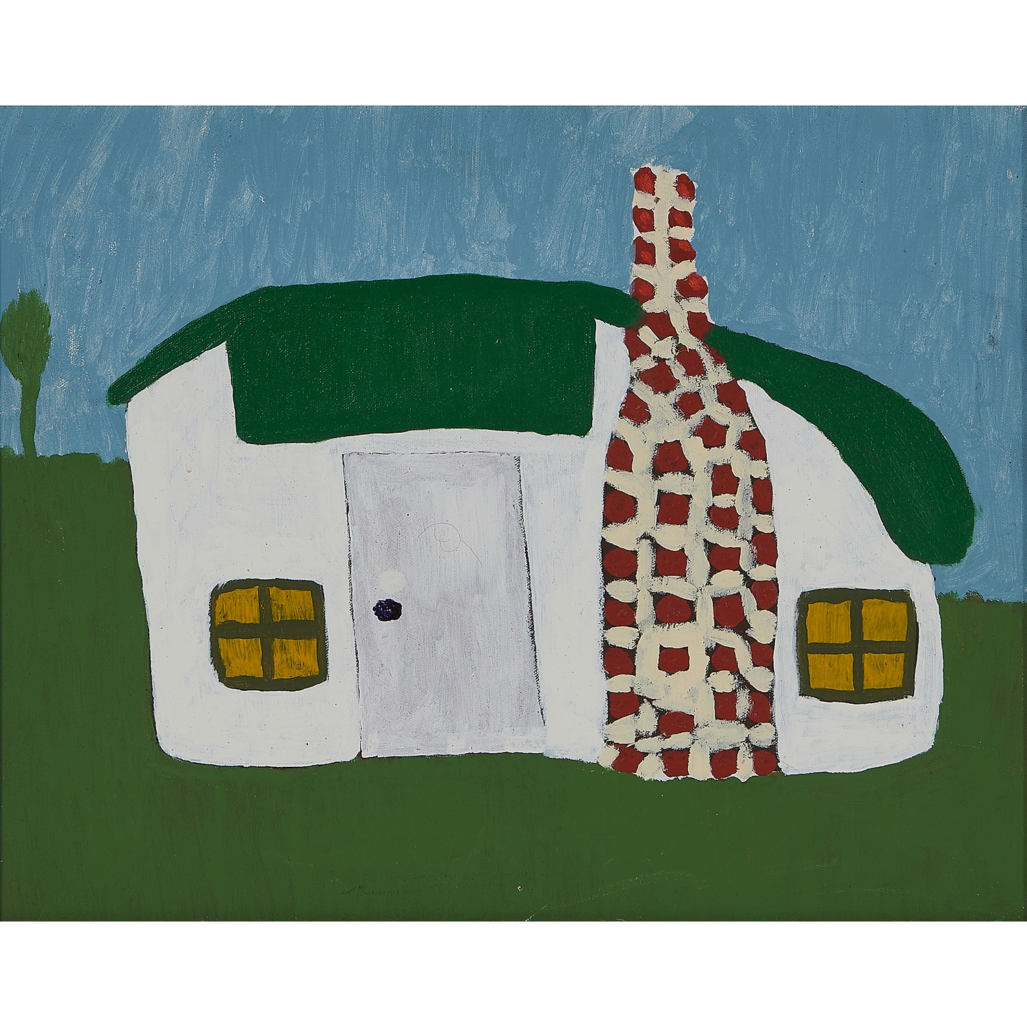 Jake McCord | House with Green Roof and House with Yellow Roof | MutualArt