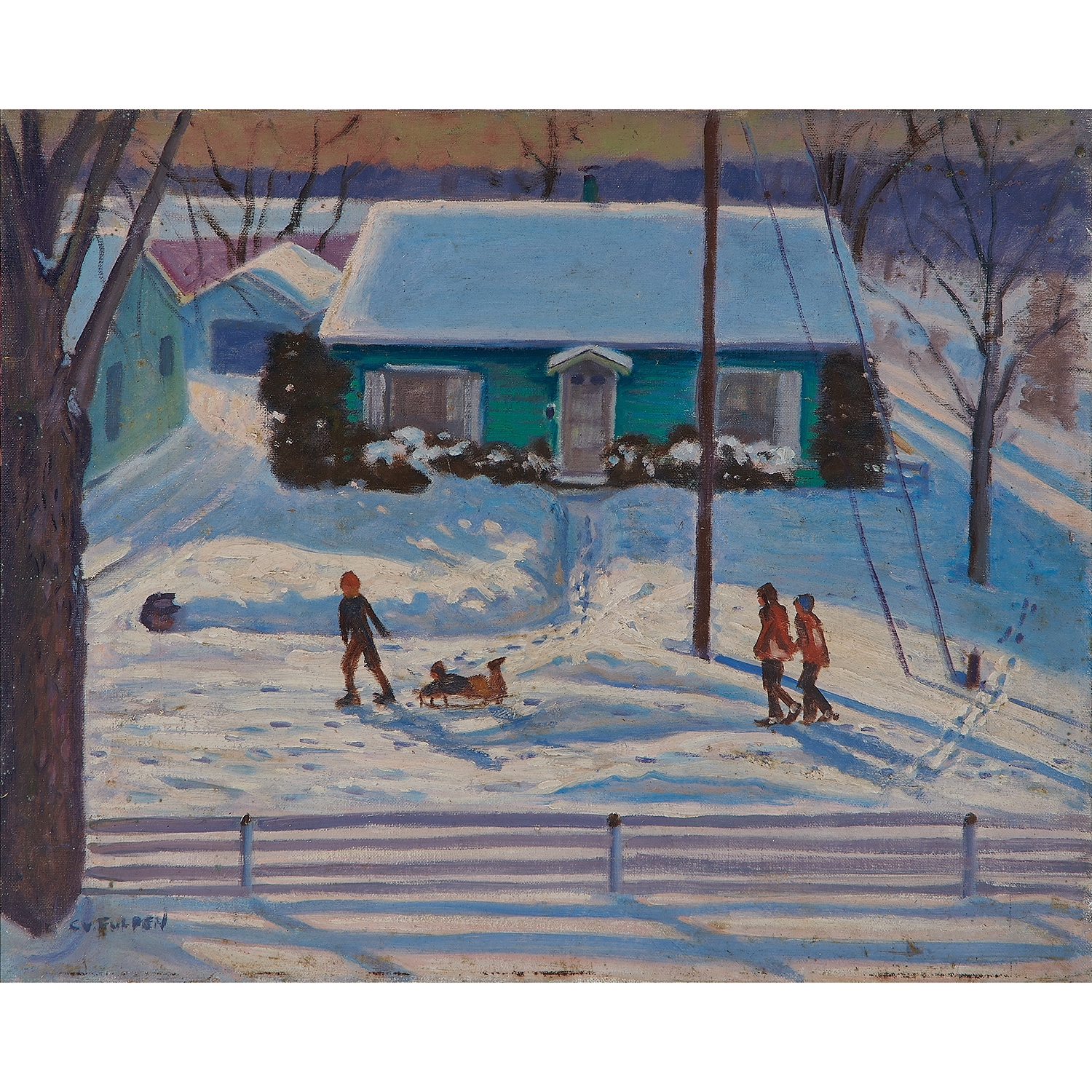 Cornelius van Fulpen | Tree in Yard (1983) | MutualArt