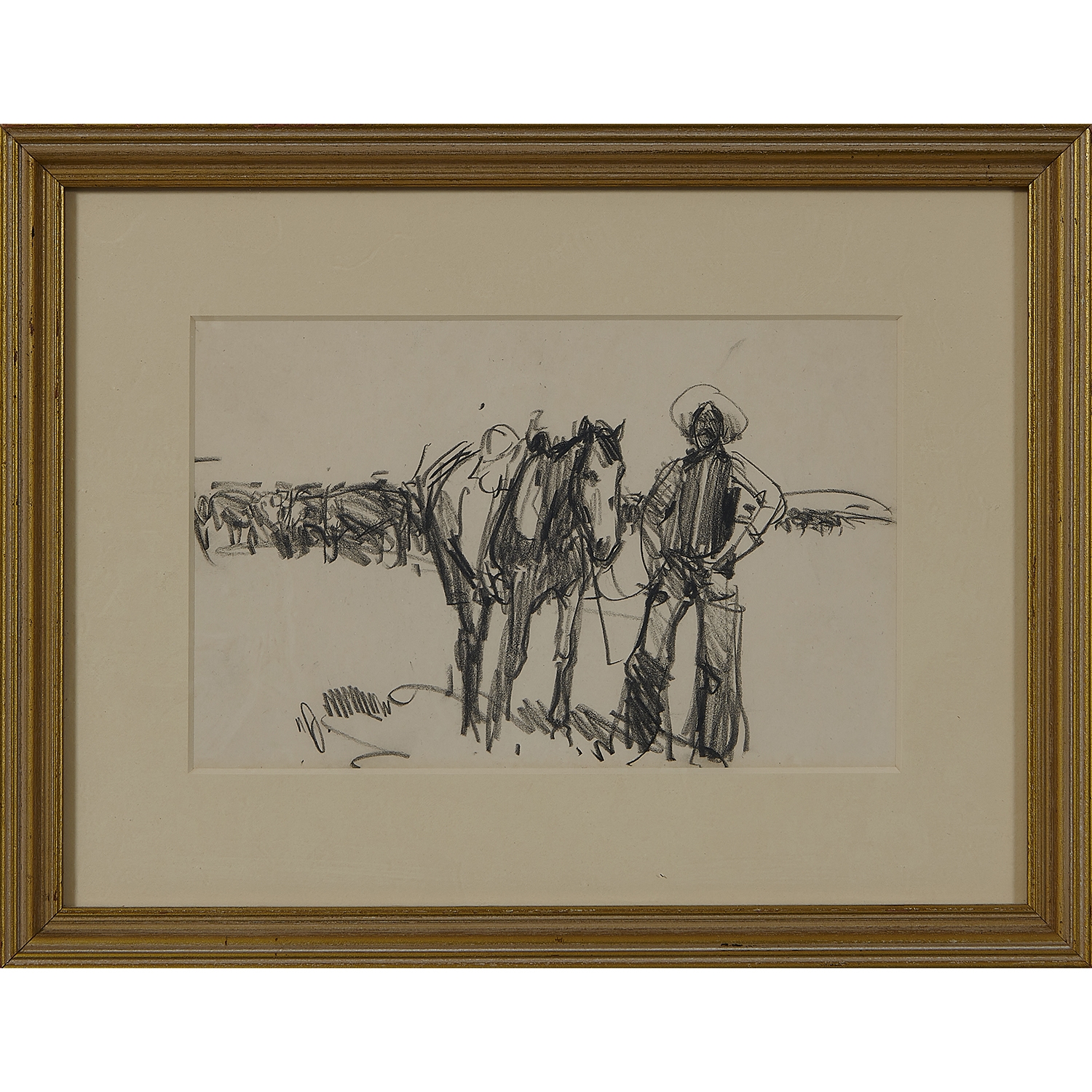 Ned Jacob | Native American on Horse | MutualArt