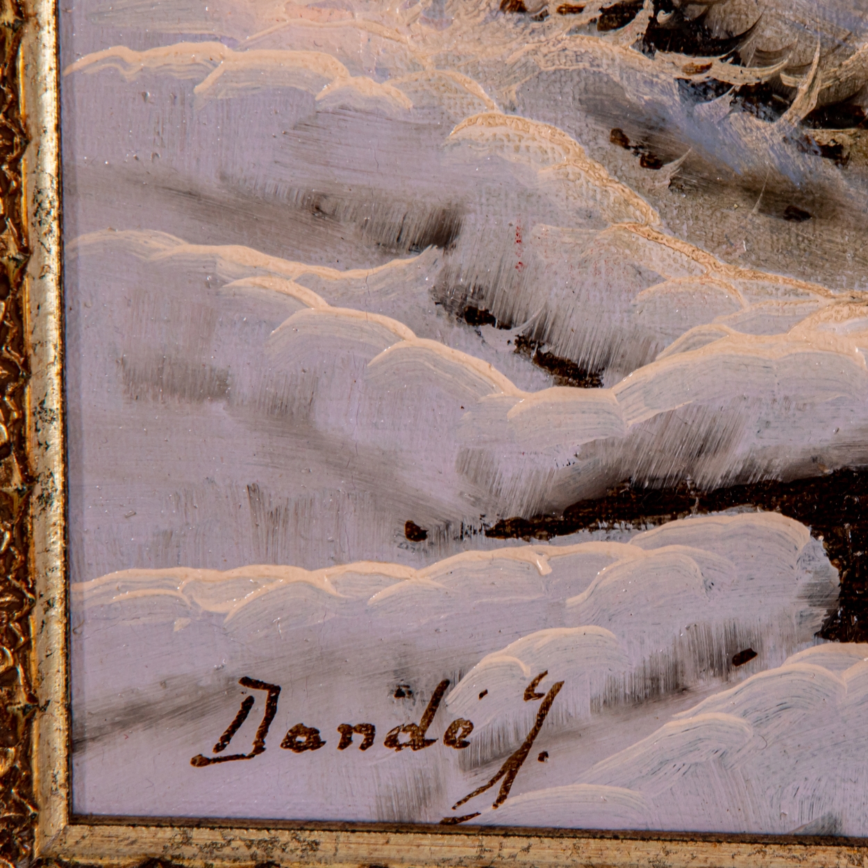 Joseph L.R. Dande | Winter Landscape with River | MutualArt