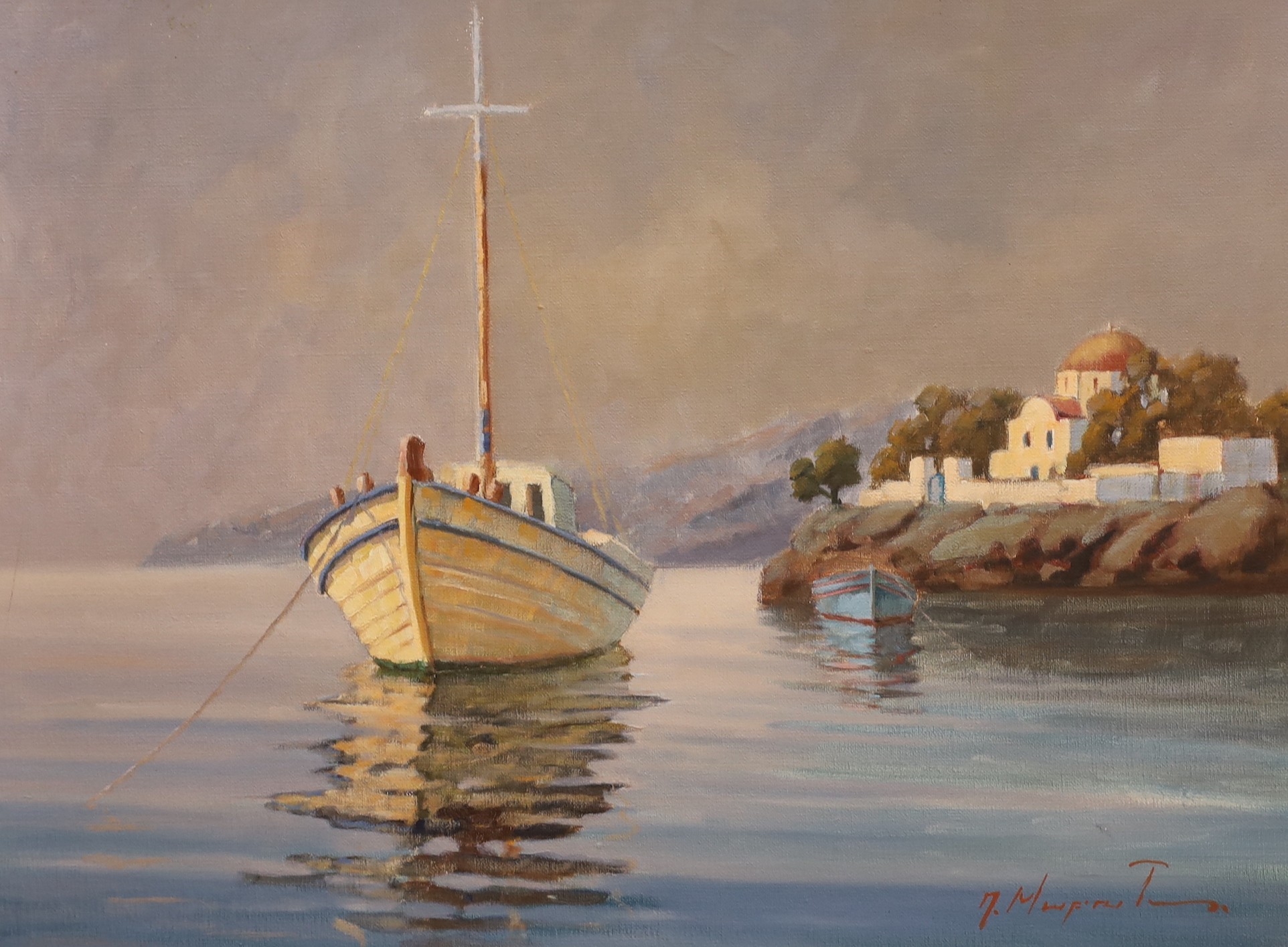 Takis Moraitis | Greek fishing boat | MutualArt