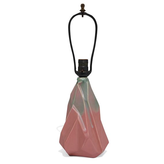 Reuben Haley | Ruba Rombic earthenware lamp base with original harp and ...