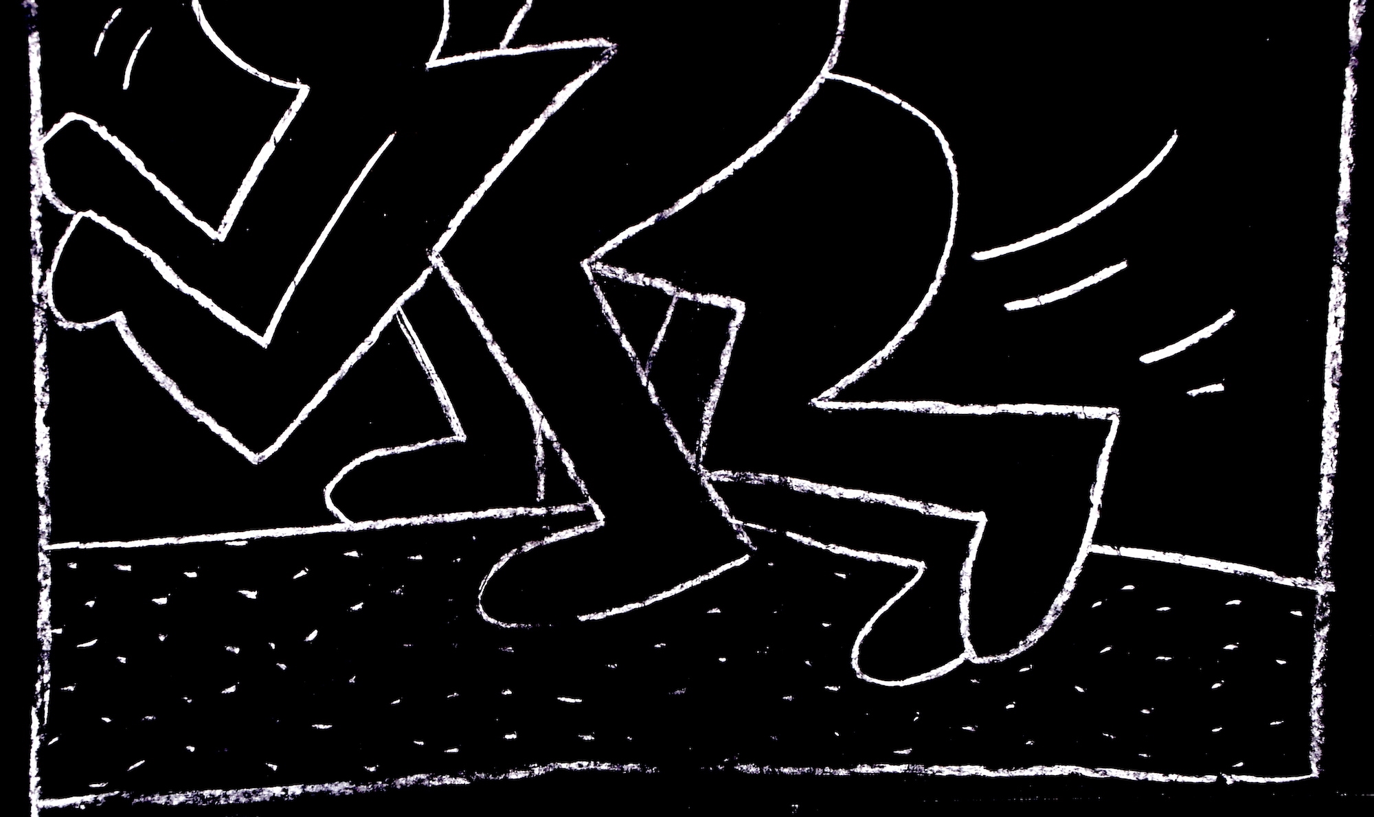 Keith Haring | UNTITLED (SUBWAY DRAWING) 12 | MutualArt