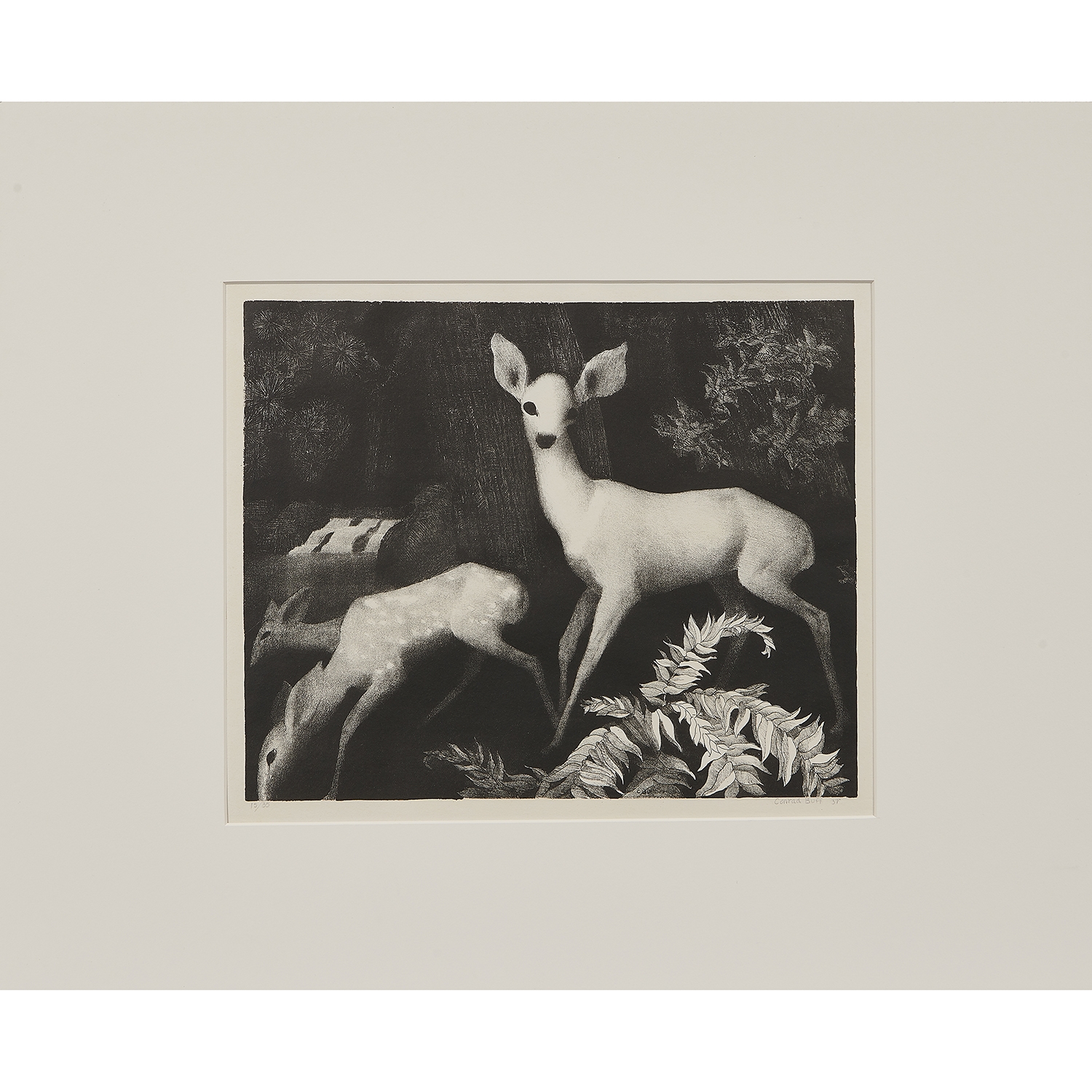 Conrad Buff | Deer in Forest (1937) | MutualArt