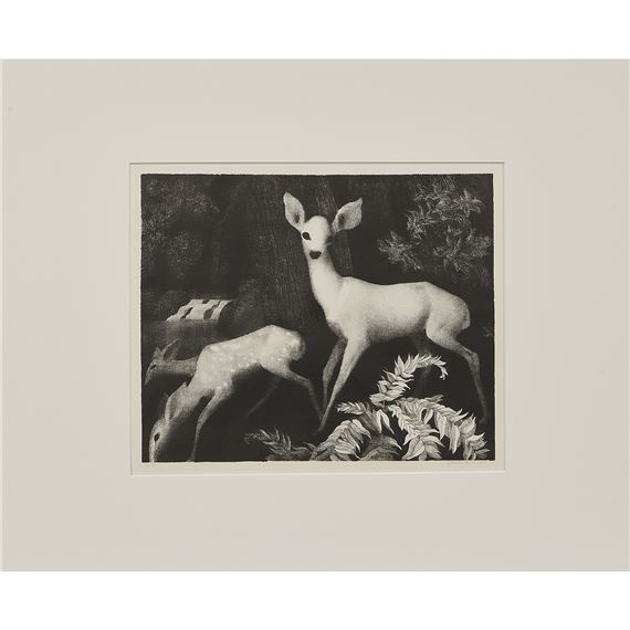 Conrad Buff | Deer in Forest (1937) | MutualArt