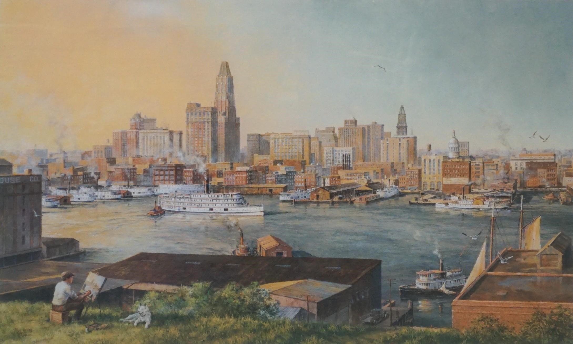 Paul McGehee | Old Baltimore Harbor | MutualArt
