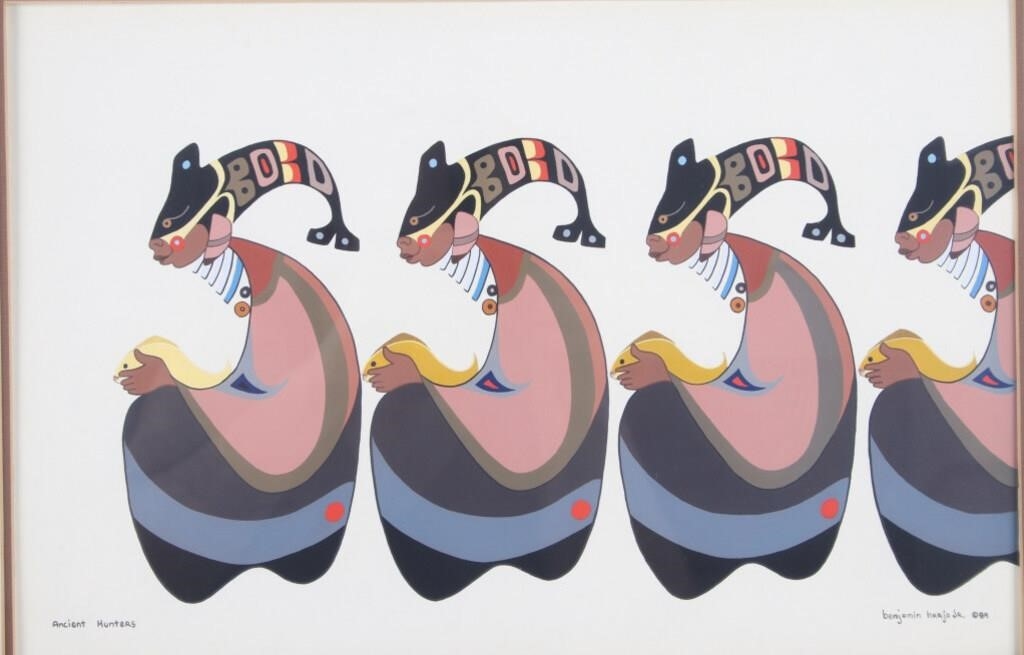 Benjamin Harjo Jr. | Ancient Hunters (1989) | MutualArt