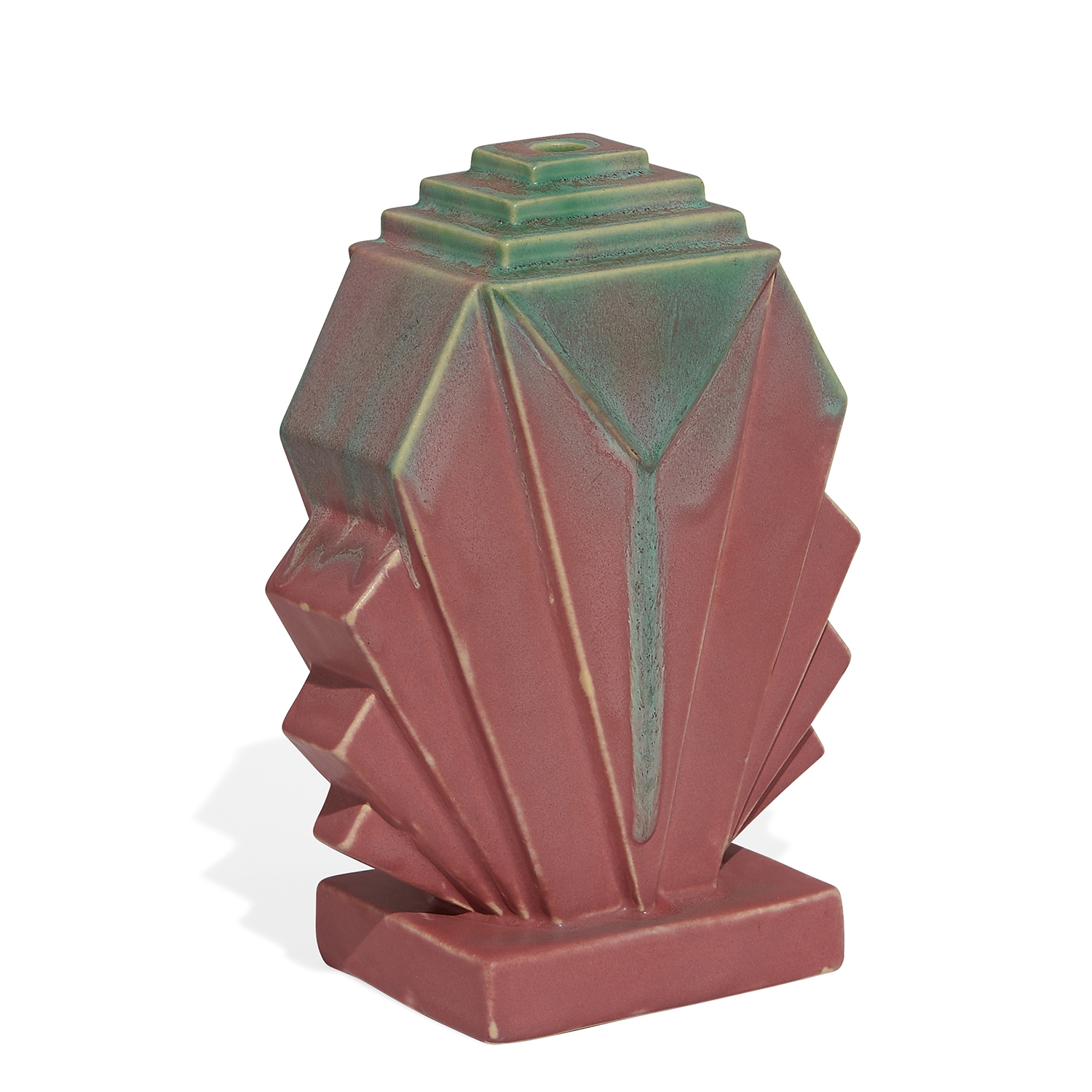 Reuben Haley | Ruba Rombic earthenware lamp base in green drip over ...