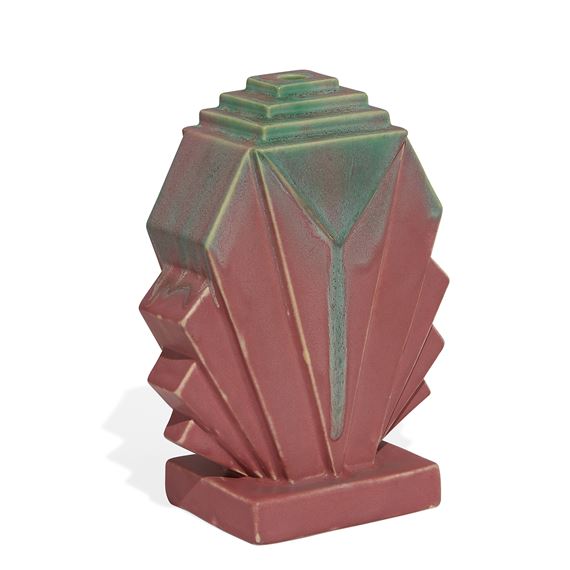 Reuben Haley | Ruba Rombic earthenware lamp base in green drip over ...