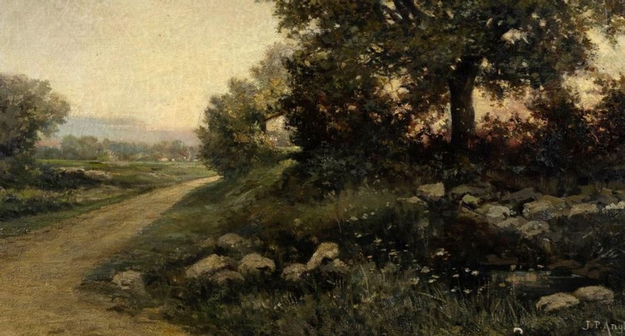 Jean-Paul Anglade | Path at sunset | MutualArt