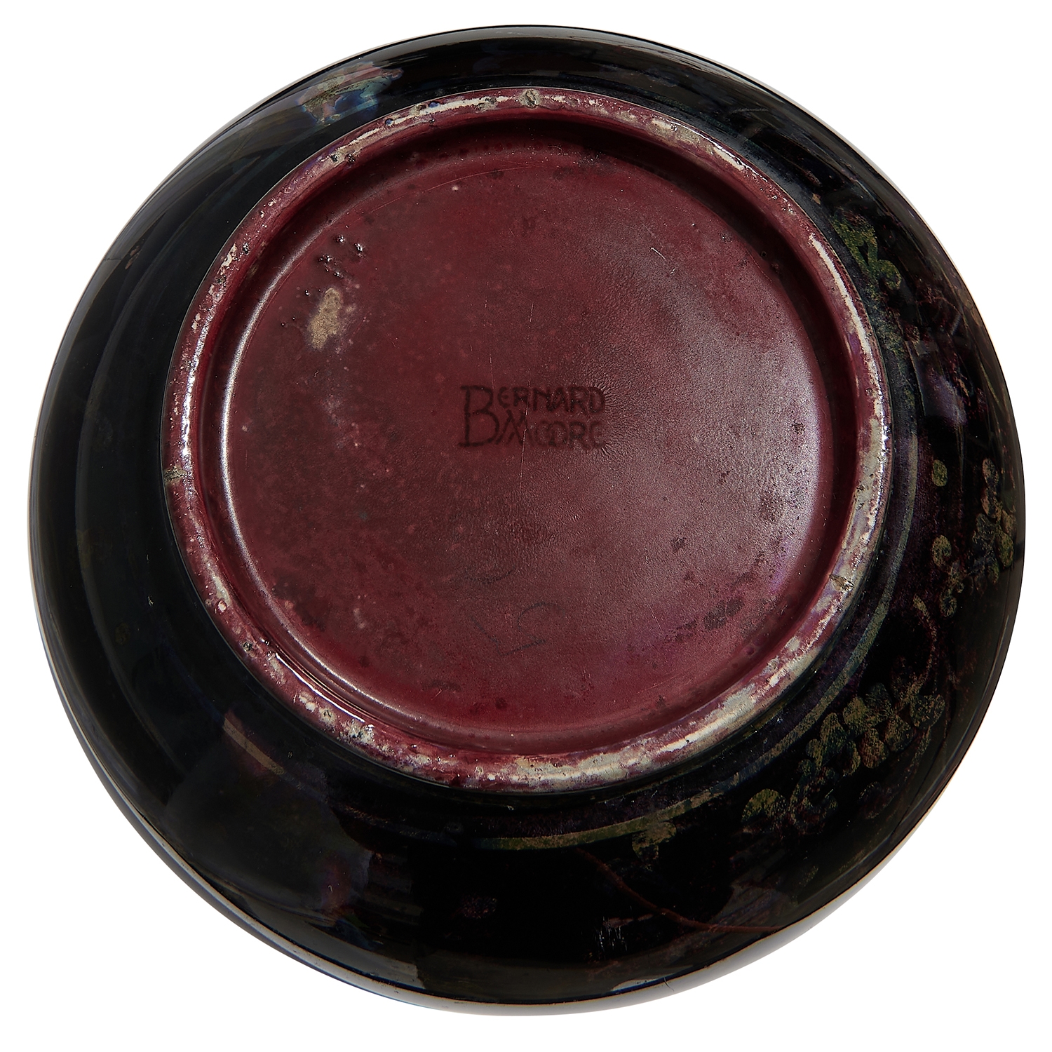 Bernard Moore | Flambé Ware vase with flowers and ferns | MutualArt