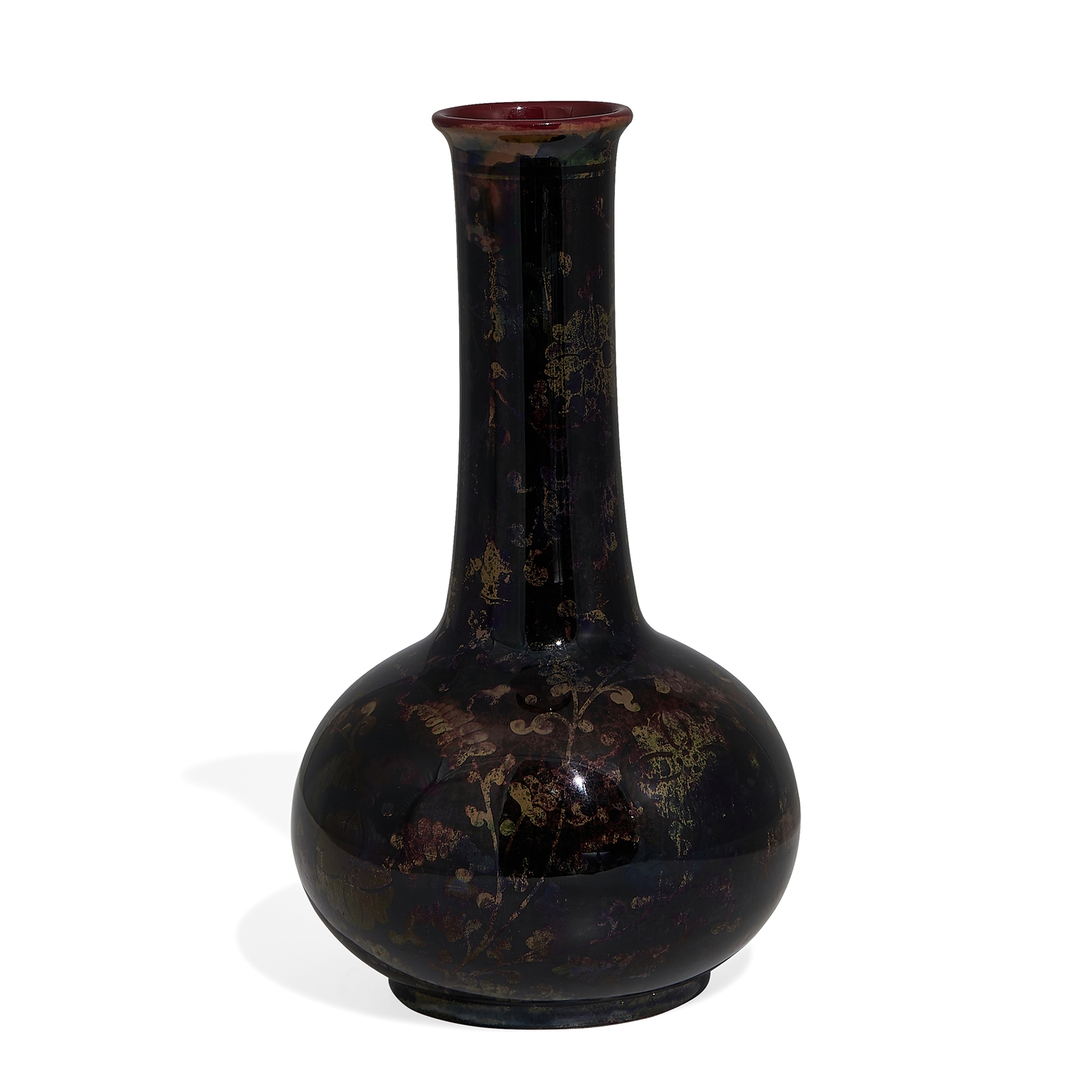 Bernard Moore | Flambé Ware vase with flowers and ferns | MutualArt
