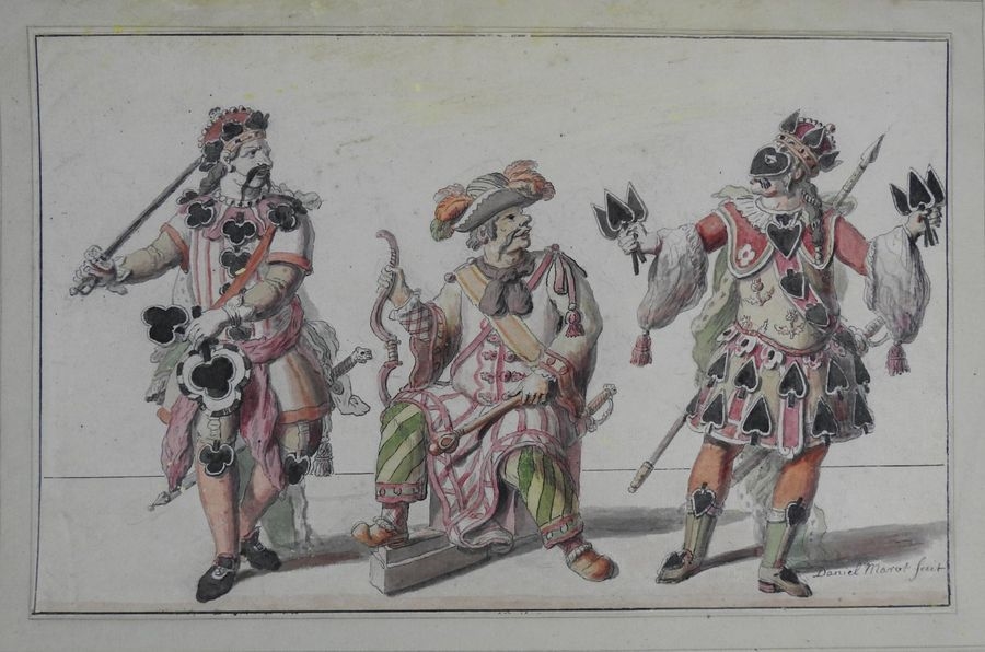 Daniel Marot the Elder | : Trois comédiens | MutualArt