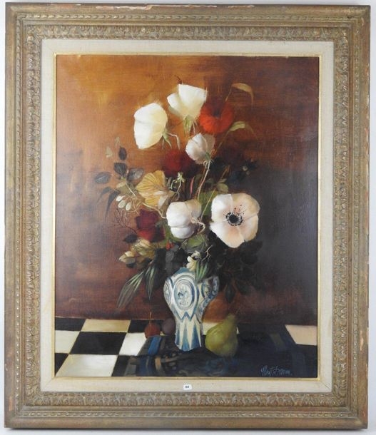 Albert Deman | : Still life with flowers in a pitcher | MutualArt