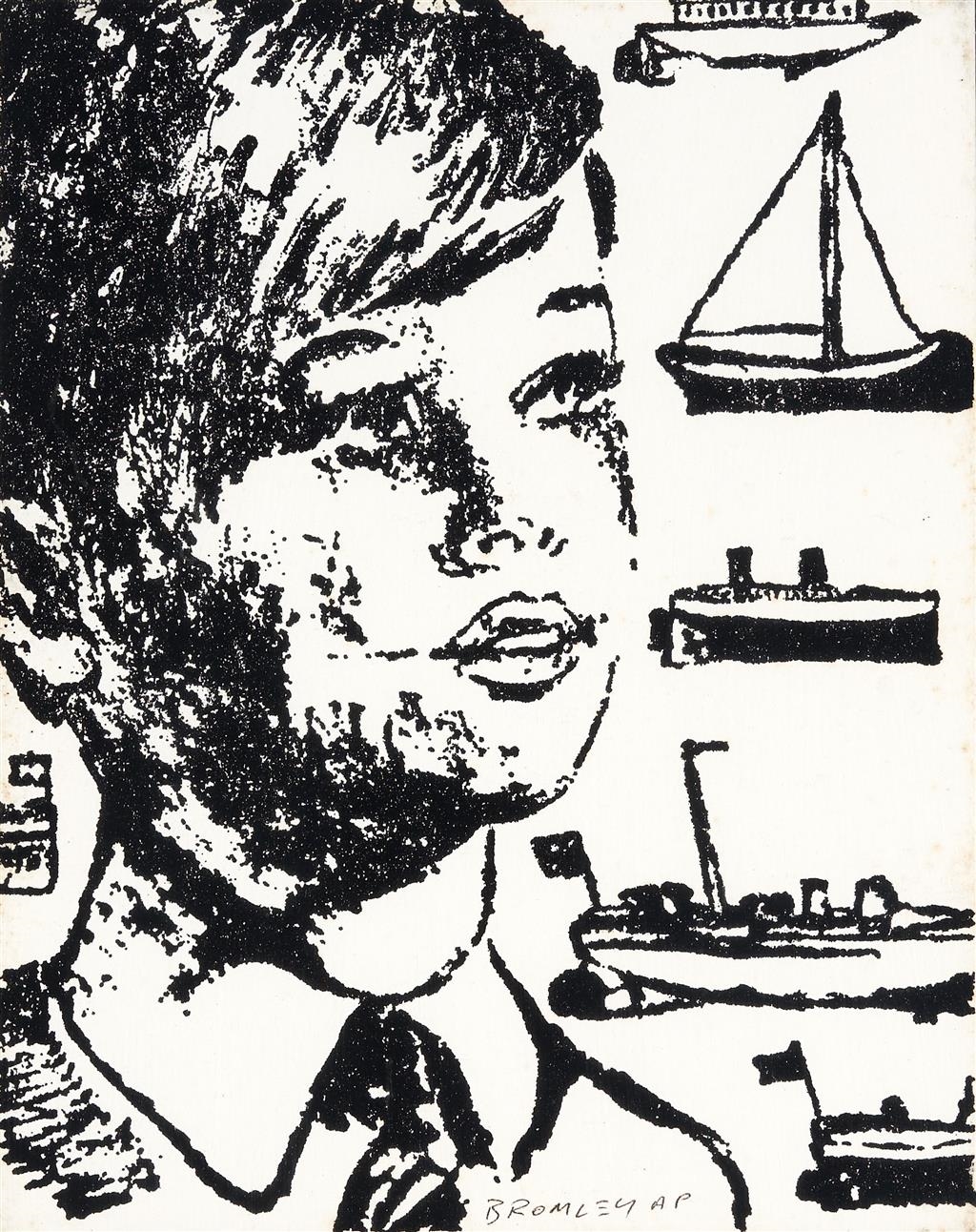 David Bromley | Boy and Boats | MutualArt