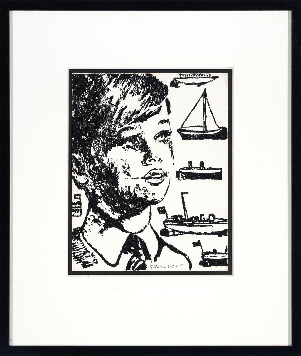 David Bromley | Boy and Boats | MutualArt