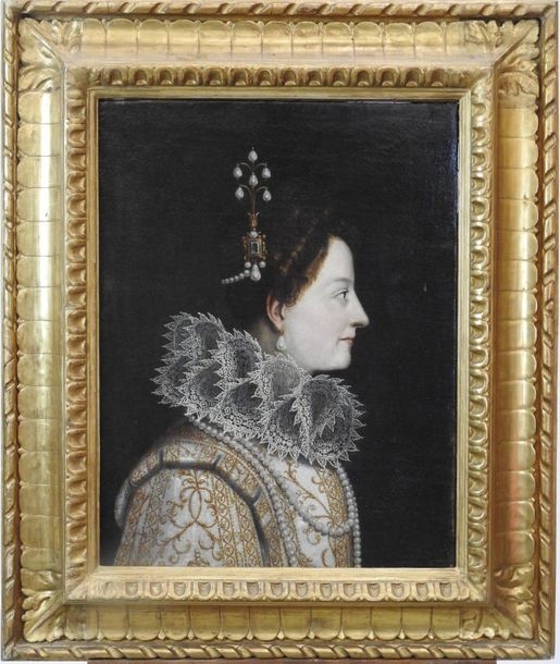 Jacopo Chimenti | Portrait of Mary of Medici (17th Century) | MutualArt