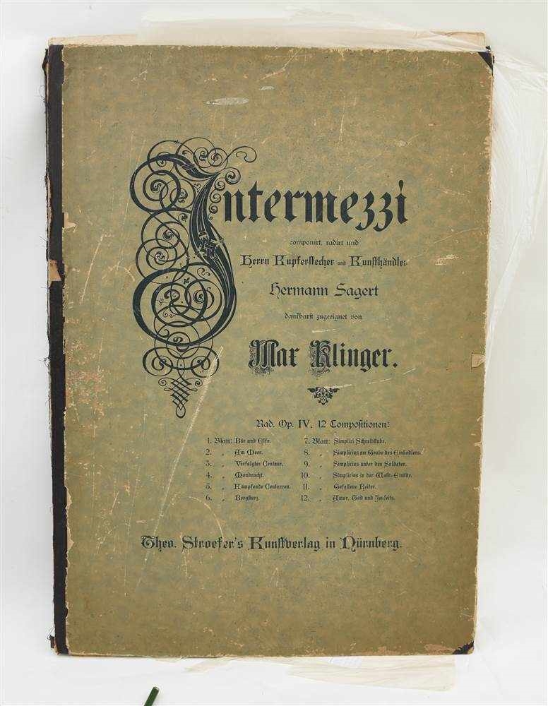 Max Klinger | MAX KLINGER. Intermezzi (1881) | MutualArt