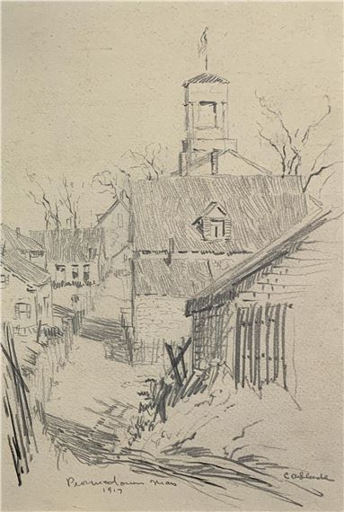 Caleb Arnold Slade | The Old Schoolhouse, (1917) | MutualArt