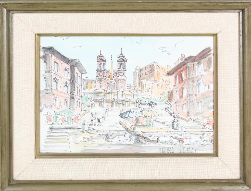 Andrea Bonelli | Rome, Piazza di Spagna | MutualArt
