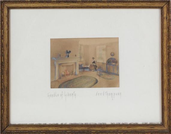 Frederick H. Thompson | It is depicting a woman sitting by the window ...