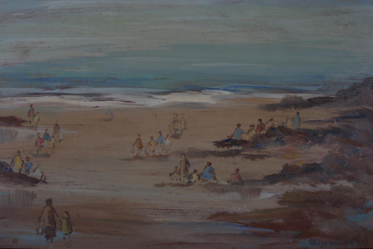 Gladys MacCabe | MACCABE ROI BEACH SCENE WITH FIGURES | MutualArt