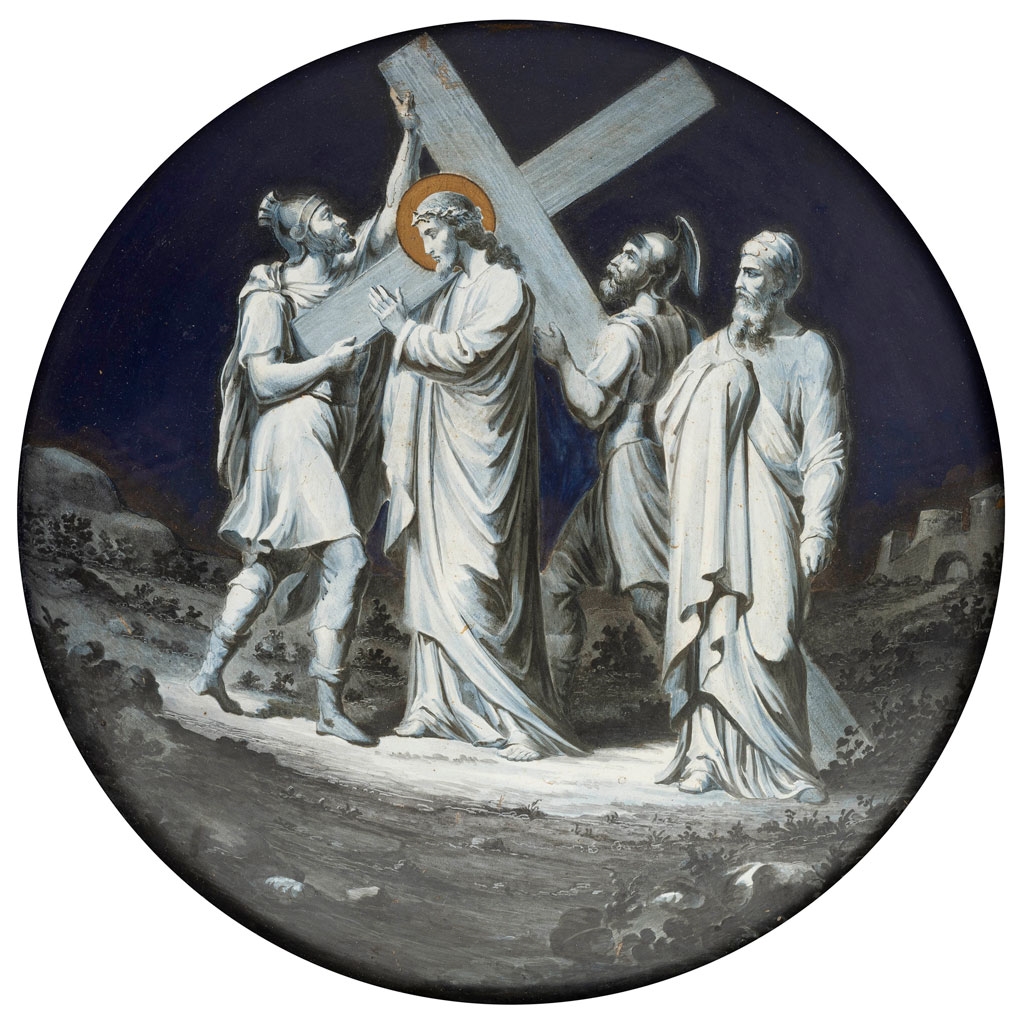 European School, 19th Century | SIMÓN CIRINEO AYUDA A CRISTO A LLEVAR ...