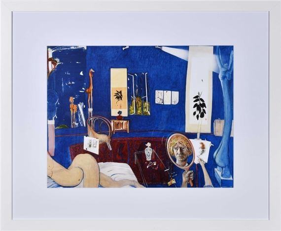 Brett Whiteley | Self Portrait In The Studio | MutualArt