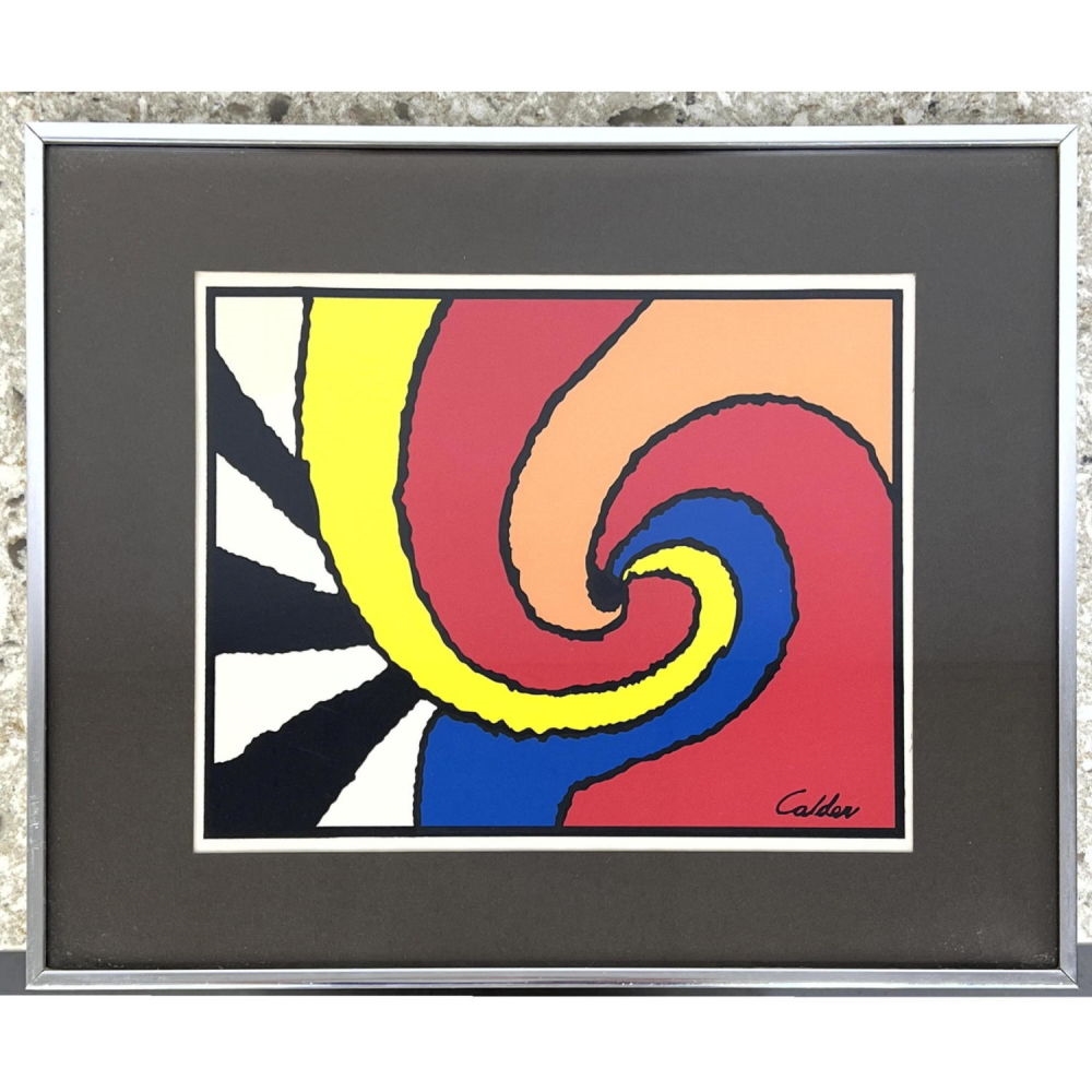 Alexander Calder | Small CALDER Swirl Print. | MutualArt