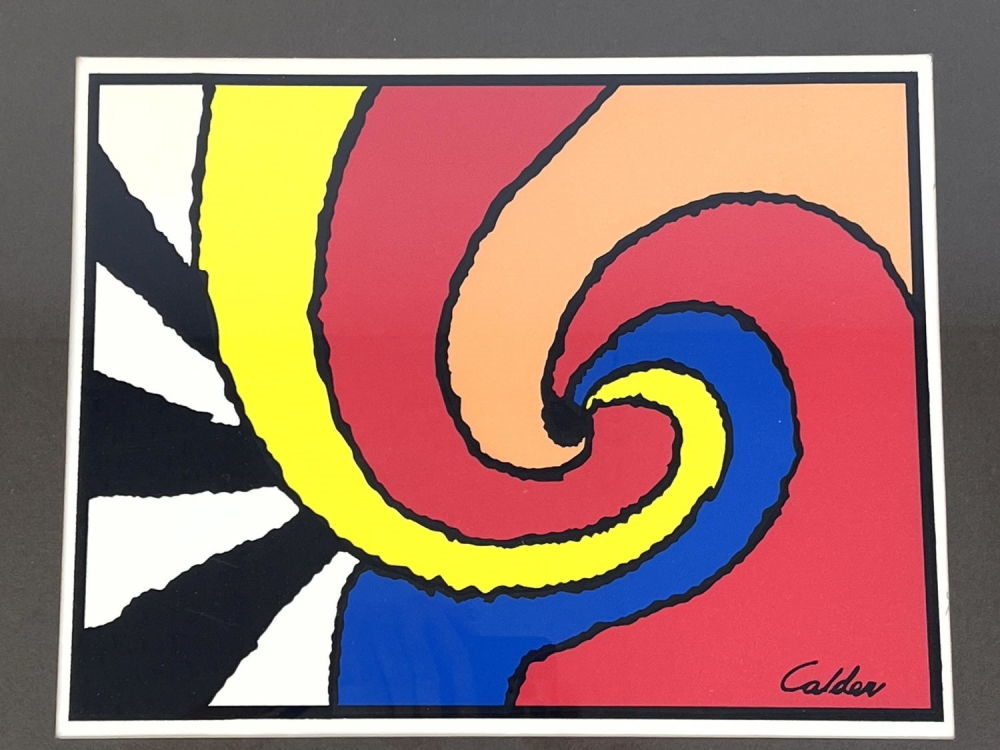 Alexander Calder | Small CALDER Swirl Print. | MutualArt