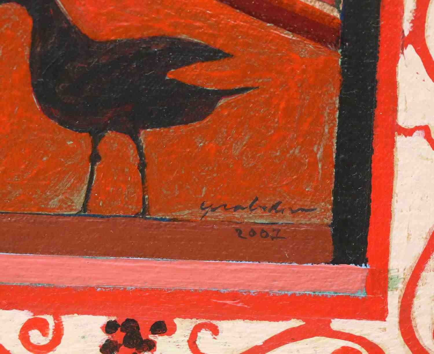 Ron Yrabedra | GOLD LEAF ON CANVAS PAINTING (1981) | MutualArt