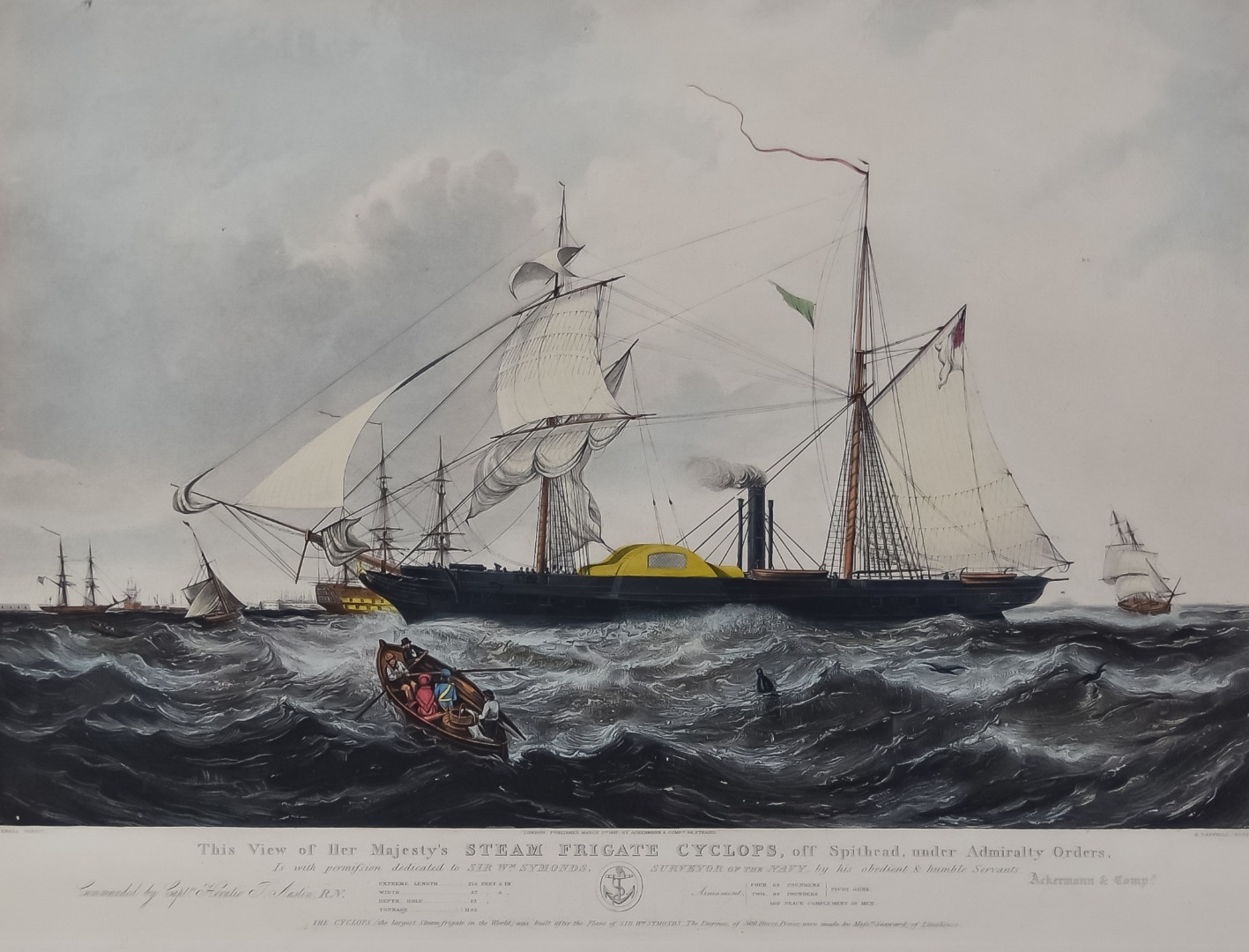 Henry A. Papprill | Her Majesty's Steam Frigate Cyclops off Spithead ...