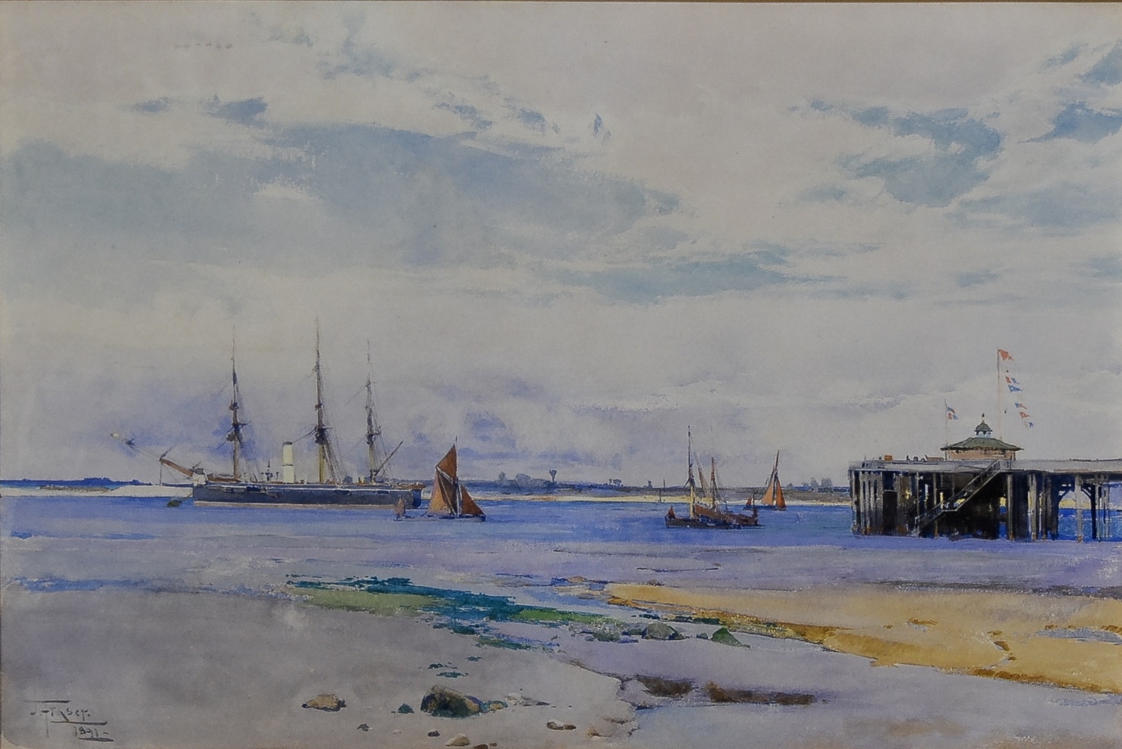 John Fraser | Sheerness Harbour | MutualArt