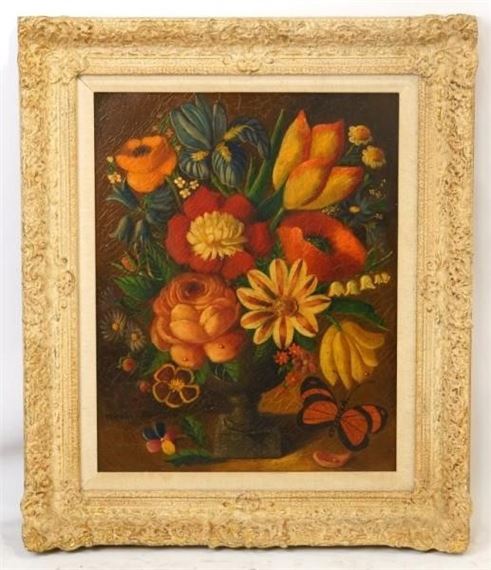 Michael Marsden | Floral still life oil on canvas | MutualArt