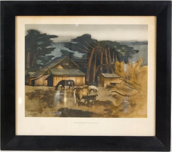 Millard Sheets | Palomino Mother Print | MutualArt