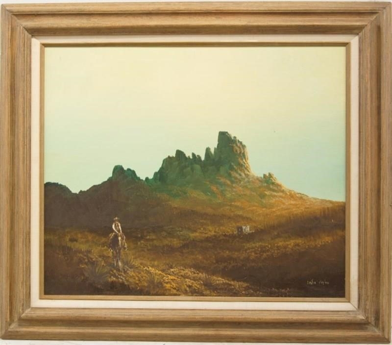 Lester Hughes | oil on canvas western | MutualArt