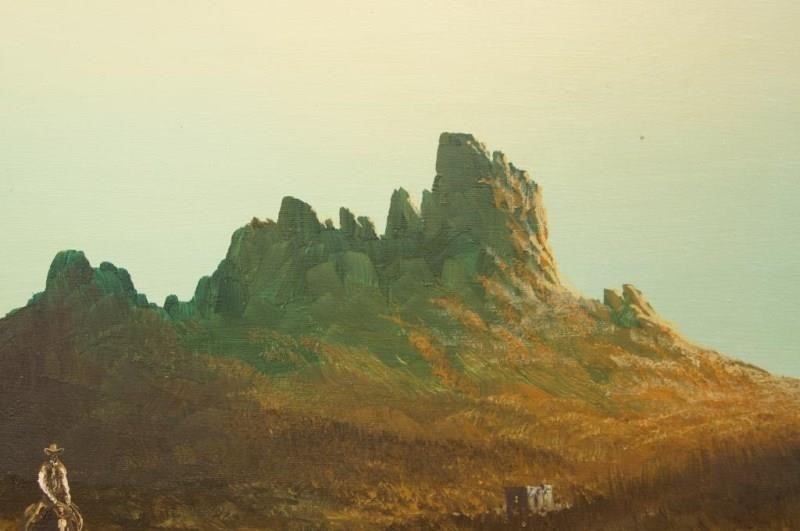 Lester Hughes | oil on canvas western | MutualArt