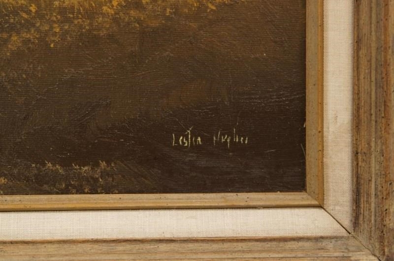 Lester Hughes | oil on canvas western | MutualArt