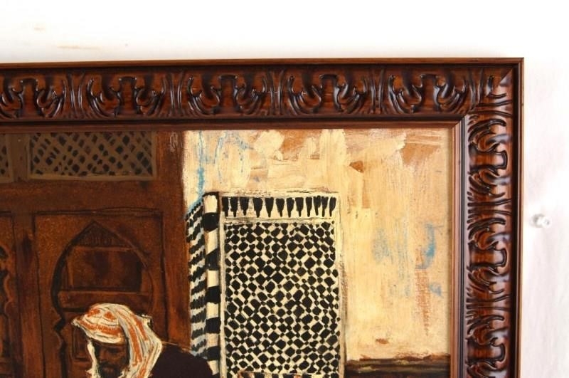 Bruce Bomberger | Arab Market Place oil on board | MutualArt